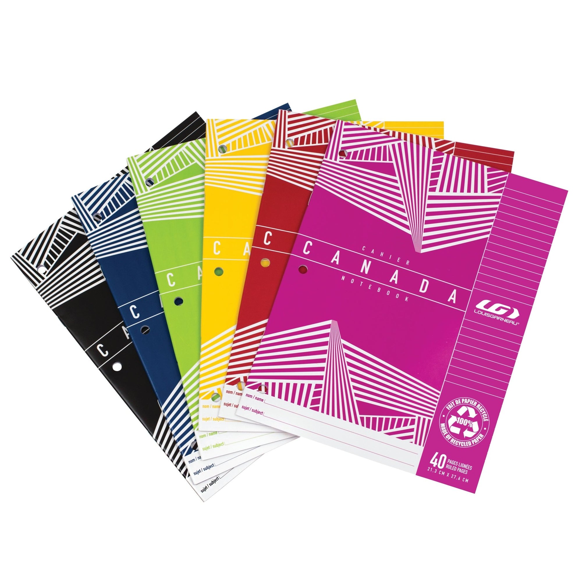 Cahier Canada Ligné Louis Garneau 40 Pages | TS